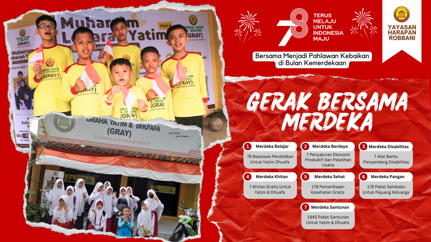 Ayo Donasi Gerak Bersama Merdeka